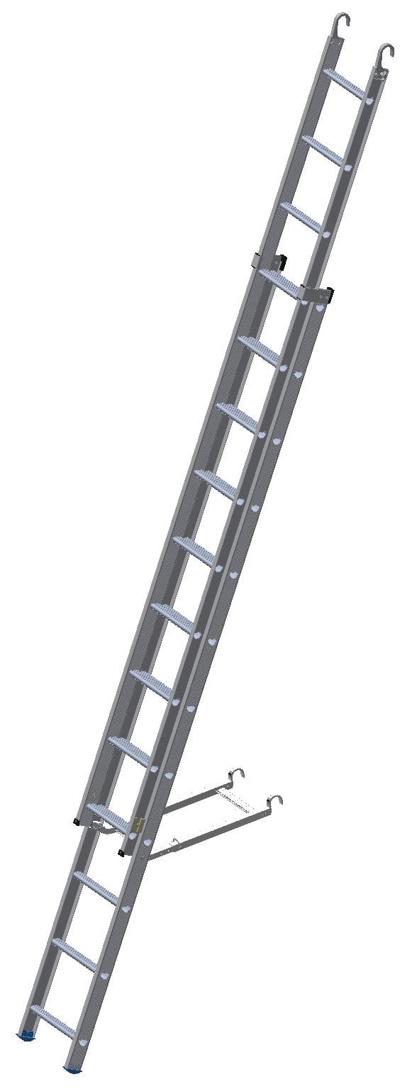 Easy Access H-Frame Clip-on Scaffold Extension Ladder 3.6-5.8m – Easy ...